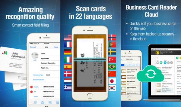 10 Business Card Scanner And Organizer Apps For iPhone And Android