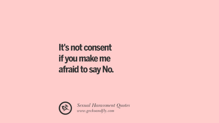 17 Quotes On Sexual Harassment - Speaking Out And Standing Up
