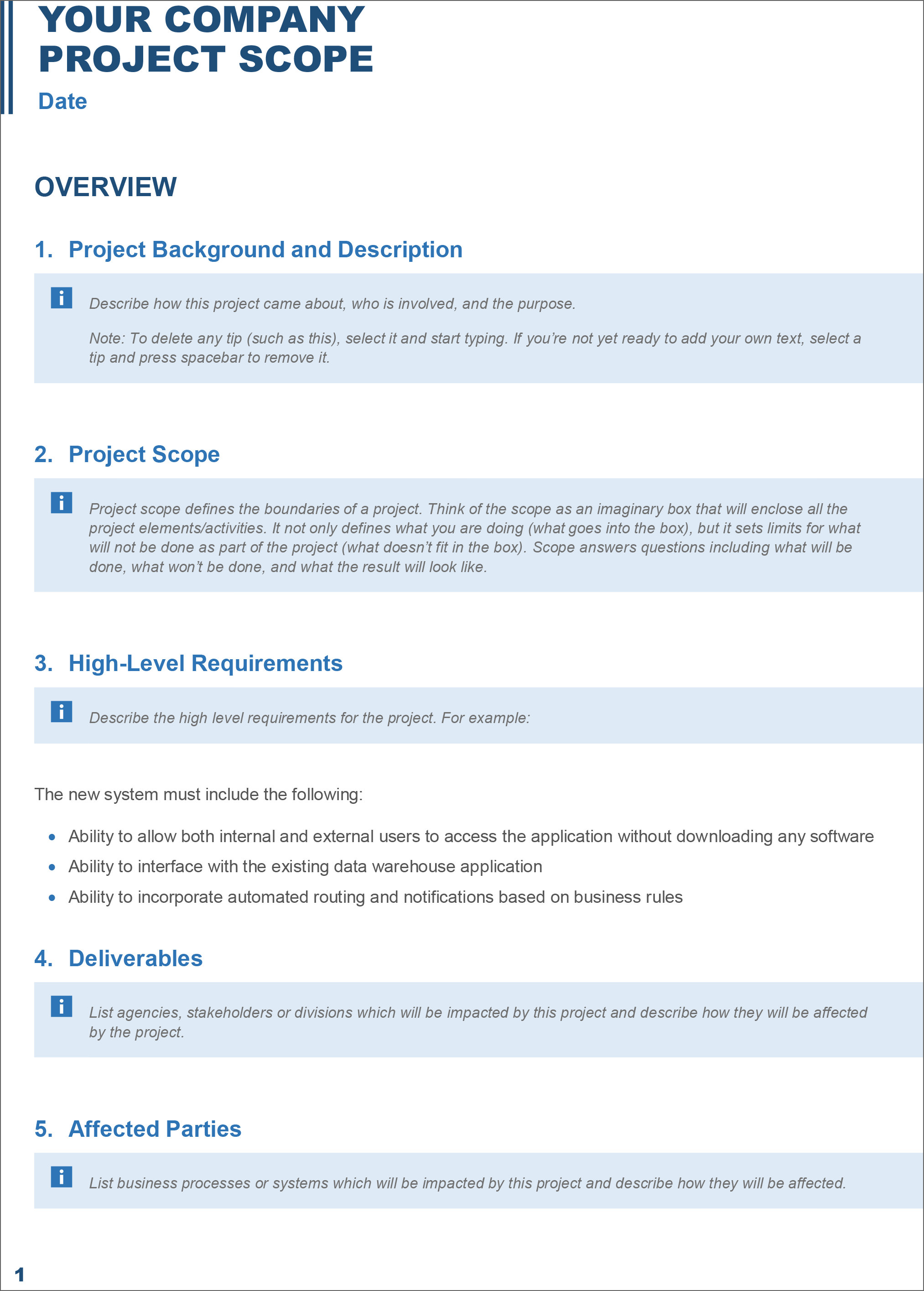 Business Plan Template Free Word Document