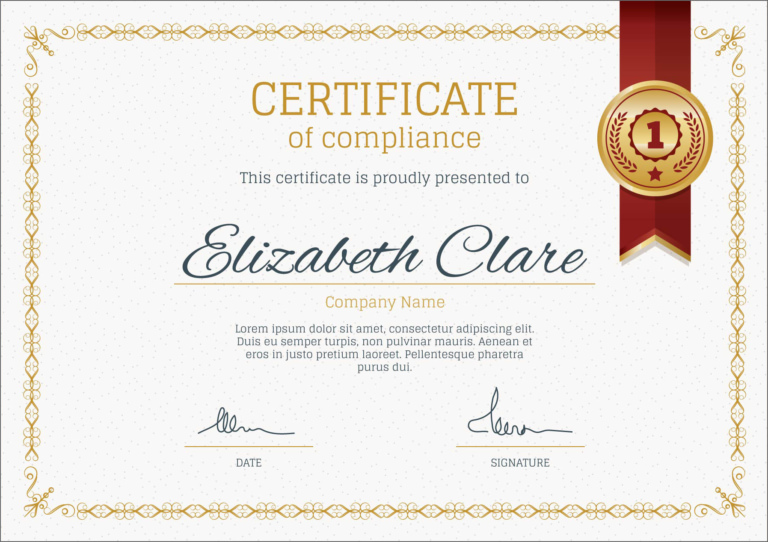 50 Free Creative Blank Certificate Templates In PSD Photoshop & Vector ...