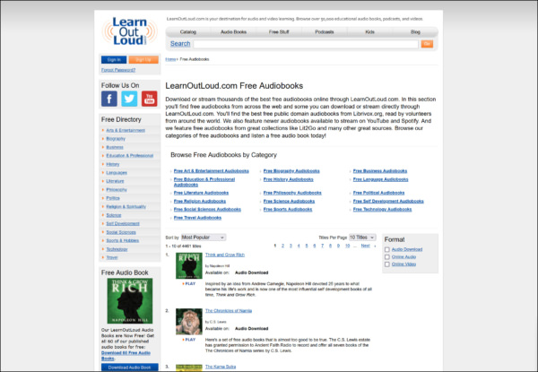 10 Best Free Audiobook Sites - Amazon Audible Alternatives